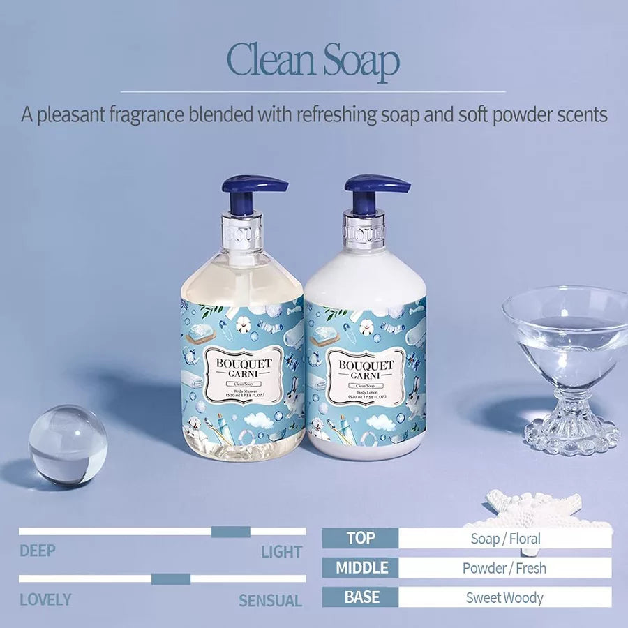 [BOUQUET GARNI] Fragranced Body Shower Clean Soap 520ml – StyleKorean ...